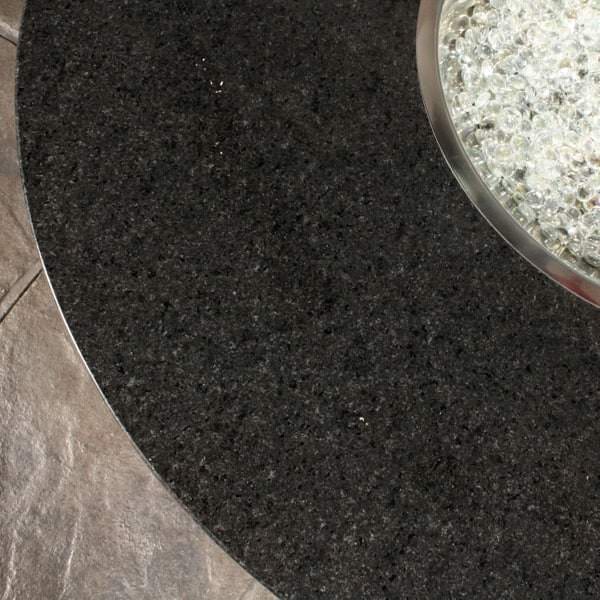 48" Granite Top / Stucco Base Custom Fire Pit
