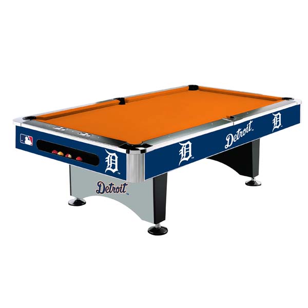 Detroit Tigers 8' Pool Table