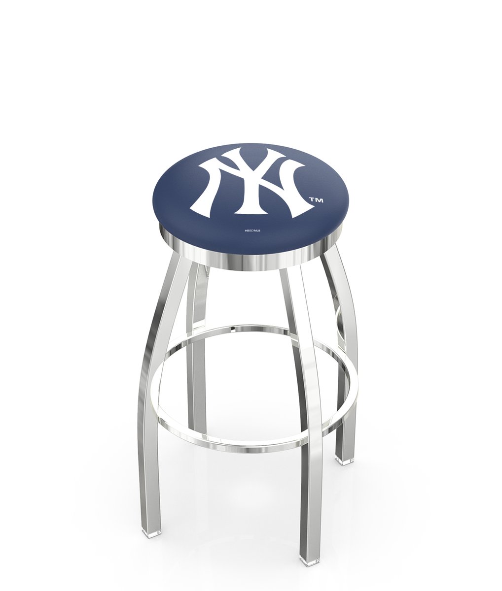 Counter Stool :: L8C2C New York Yankees Swivel Counter Stool