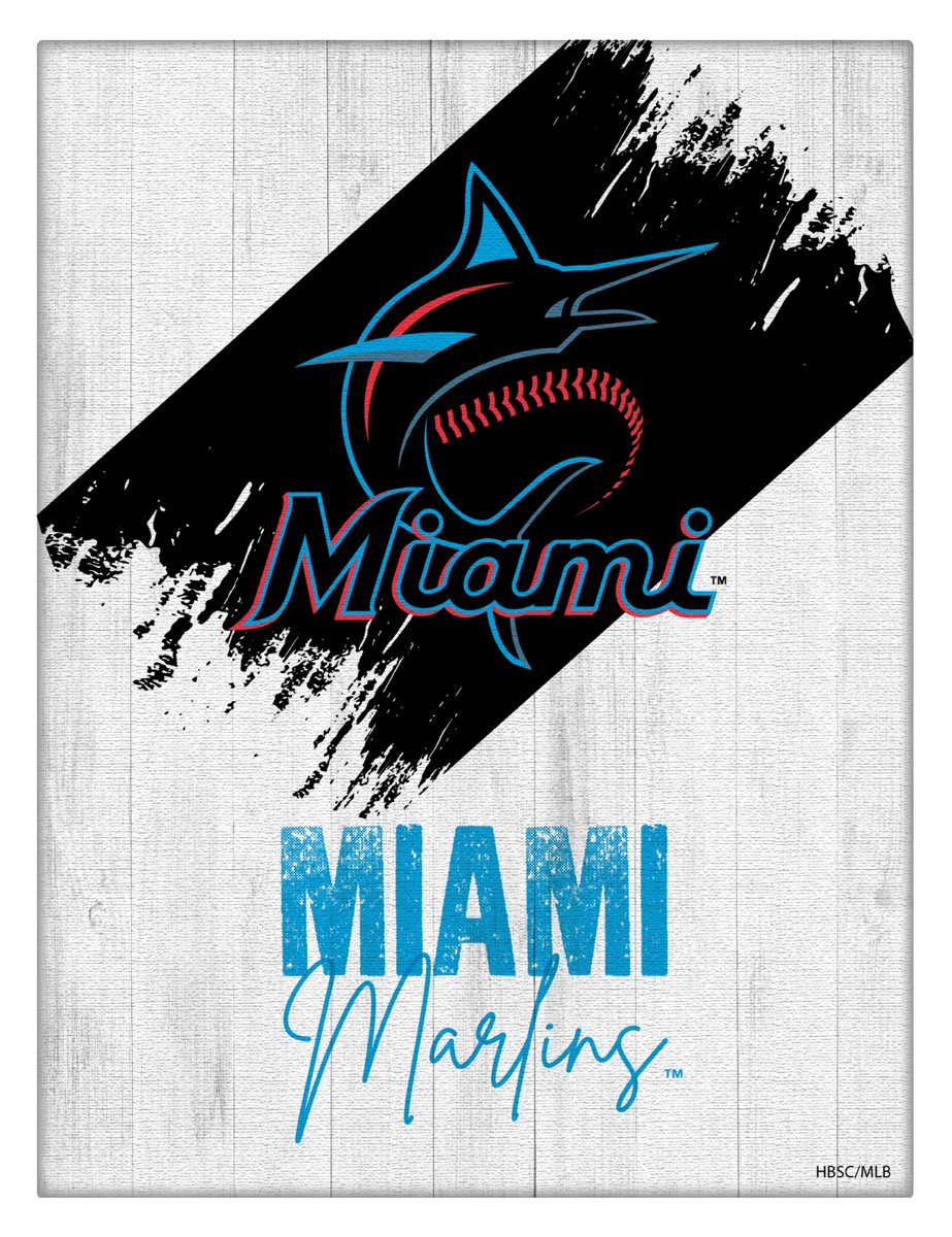 Printed Canvas :: Miami Marlins Canvas Wall Art