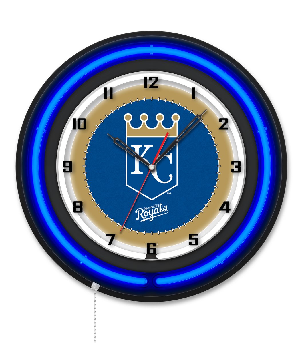 Clock :: Kansas City Royals Double Neon Wall Clock