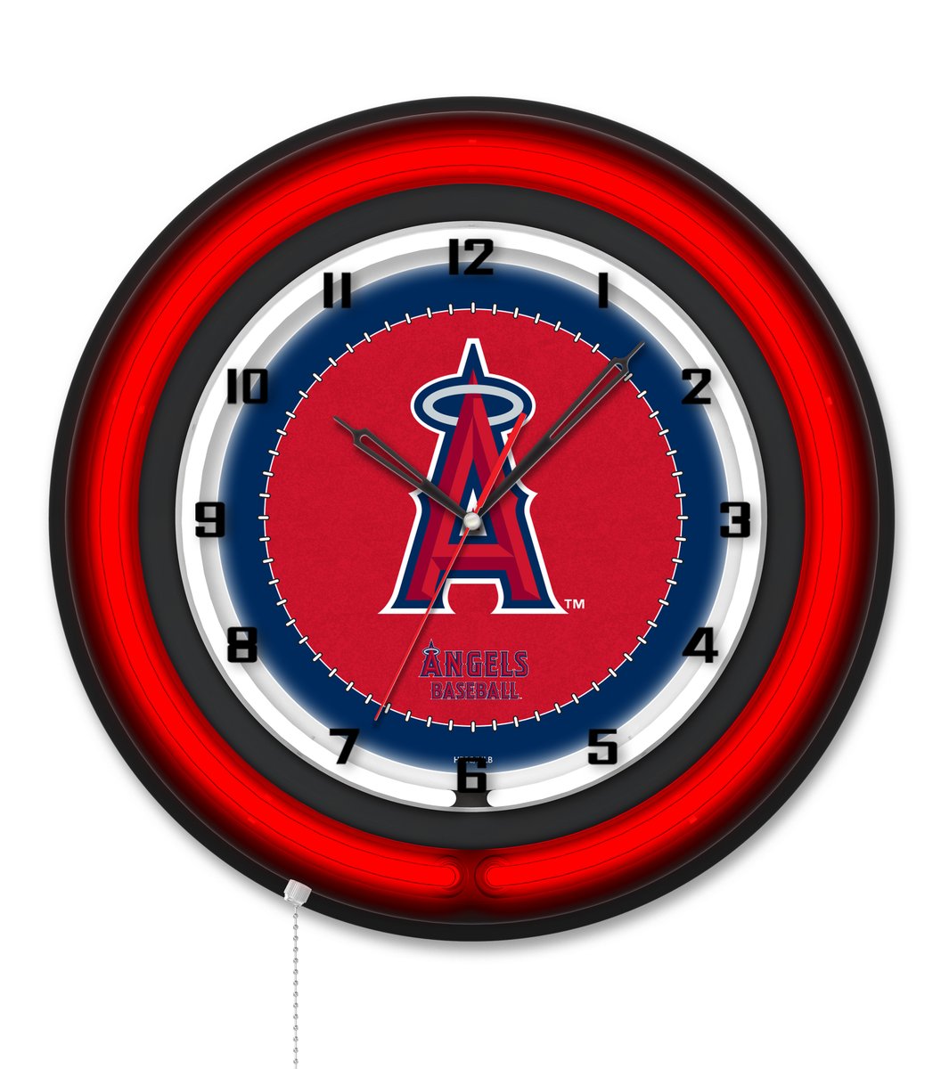 Clock :: Los Angeles Angels Double Neon Wall Clock