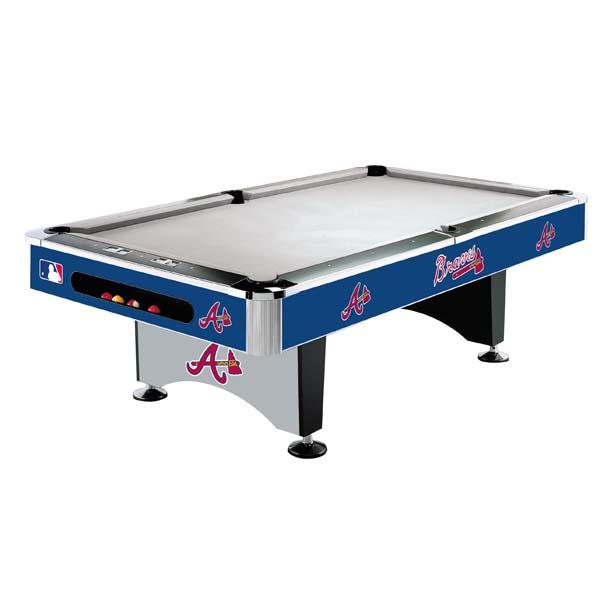Atlanta Braves 8' Pool Table
